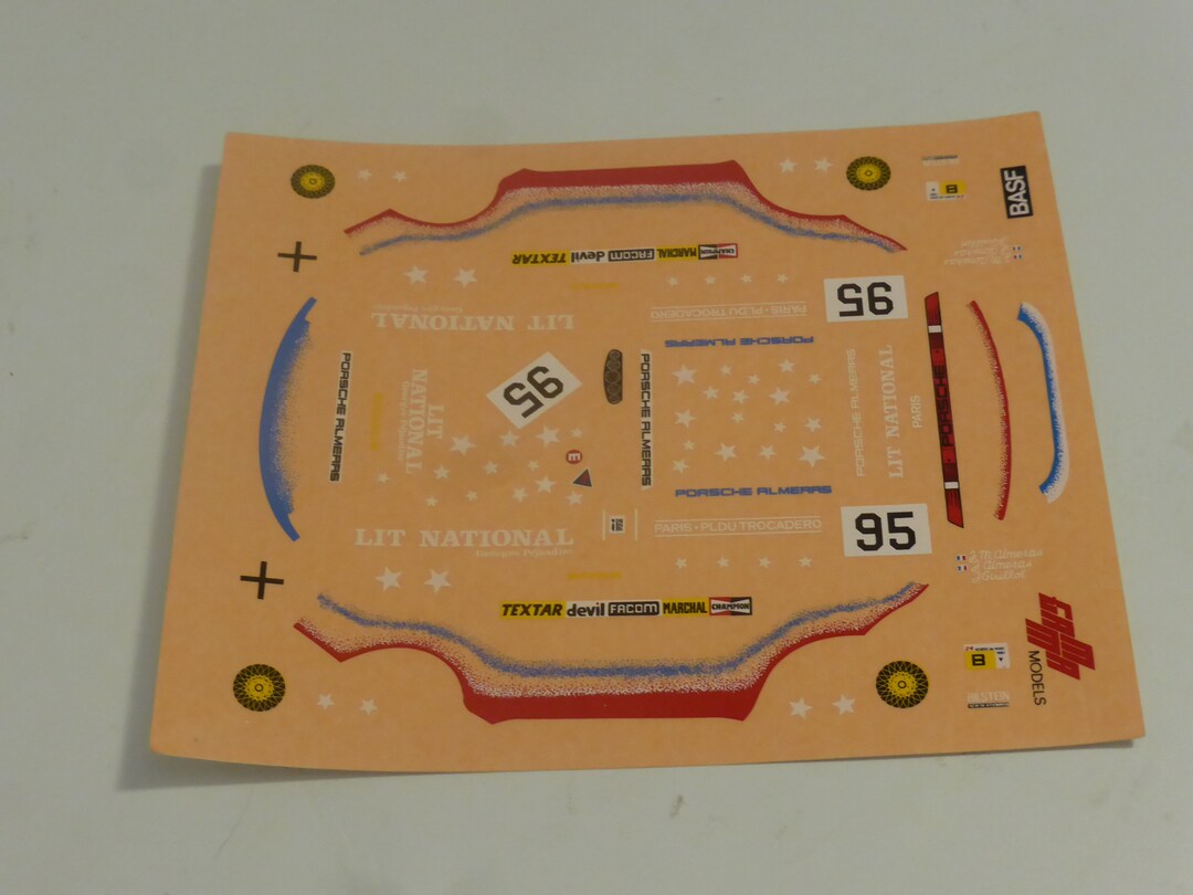 1:43 Decals for Porsche 930 Turbo Gr.b Almeras-lit National Le Mans ...