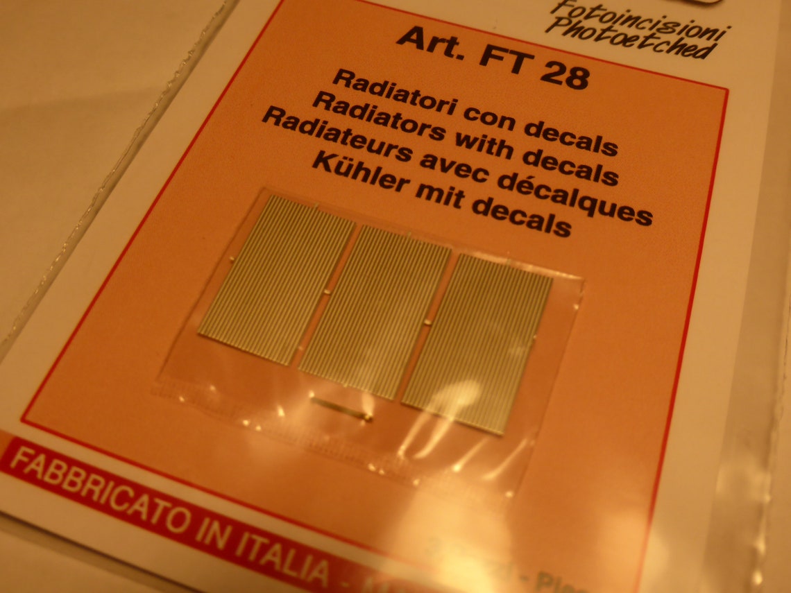 Photo Etched 1:43 Radiators (with Decals) for Formula and Other Racing ...
