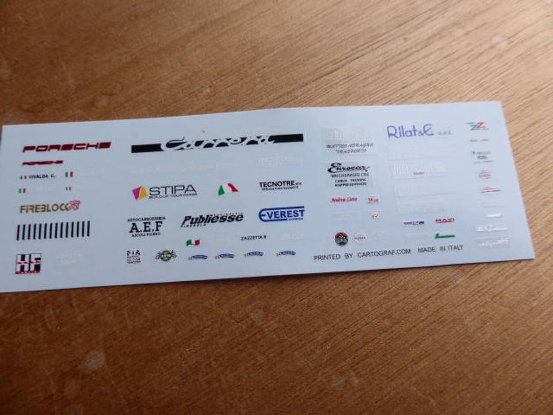 1:43 Decals Different Logos Everest, Stipa, FIA Historic, HF, Etc - Etsy