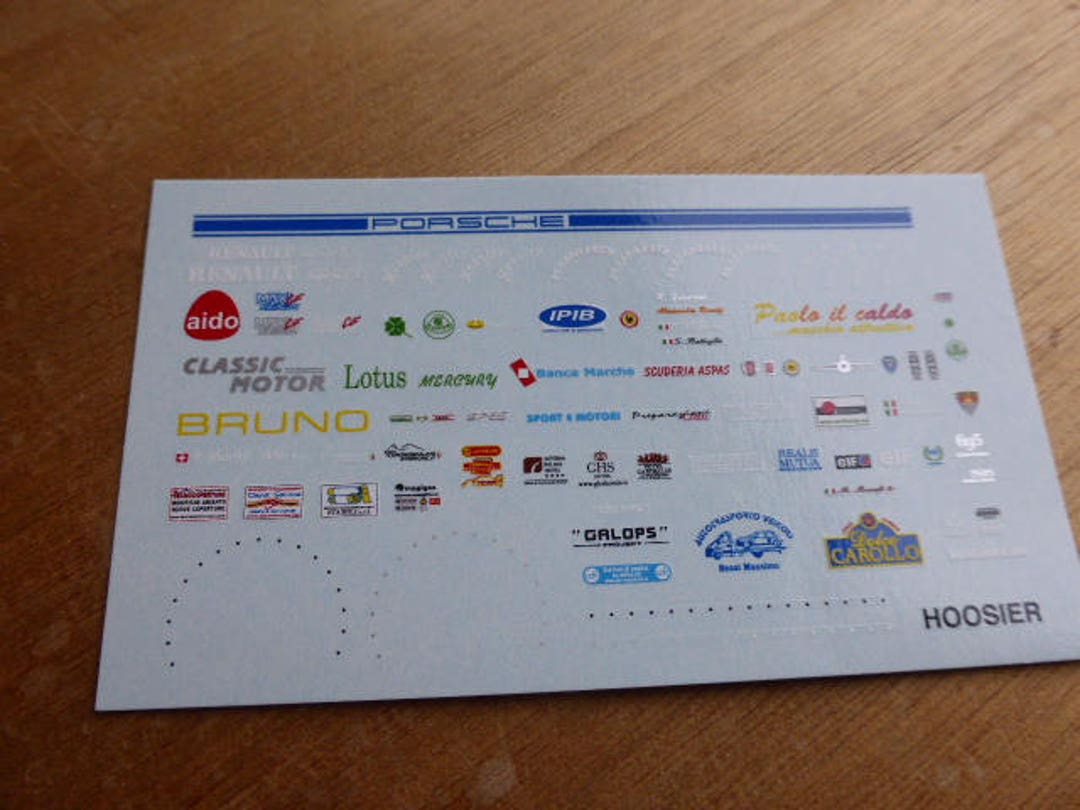 High Quality 1:43 Decals Different Logos Rally Elba Storico, Orlando ...