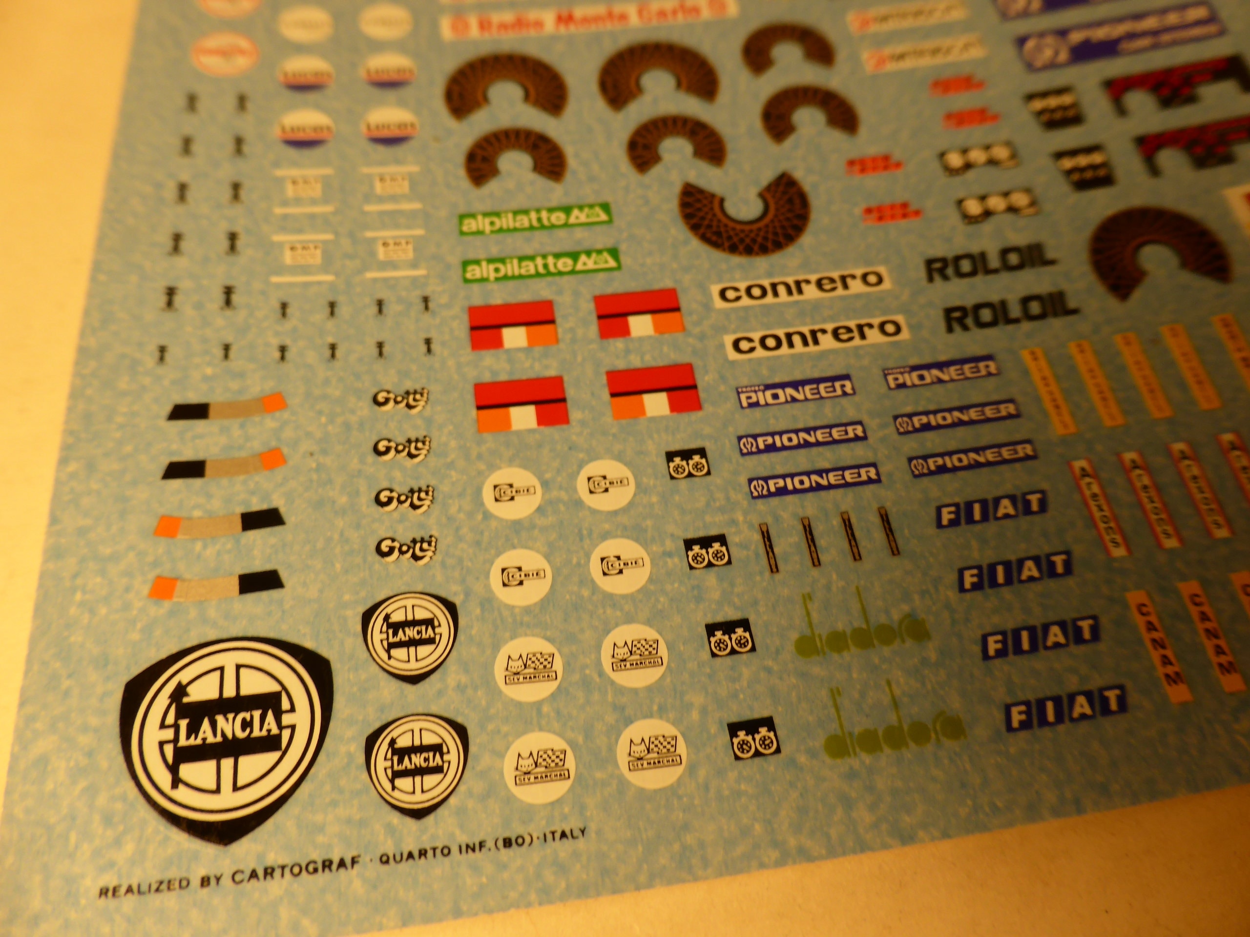 high quality 1:43 decals for rally cars of the 70/80s Conrero, Roloil ...