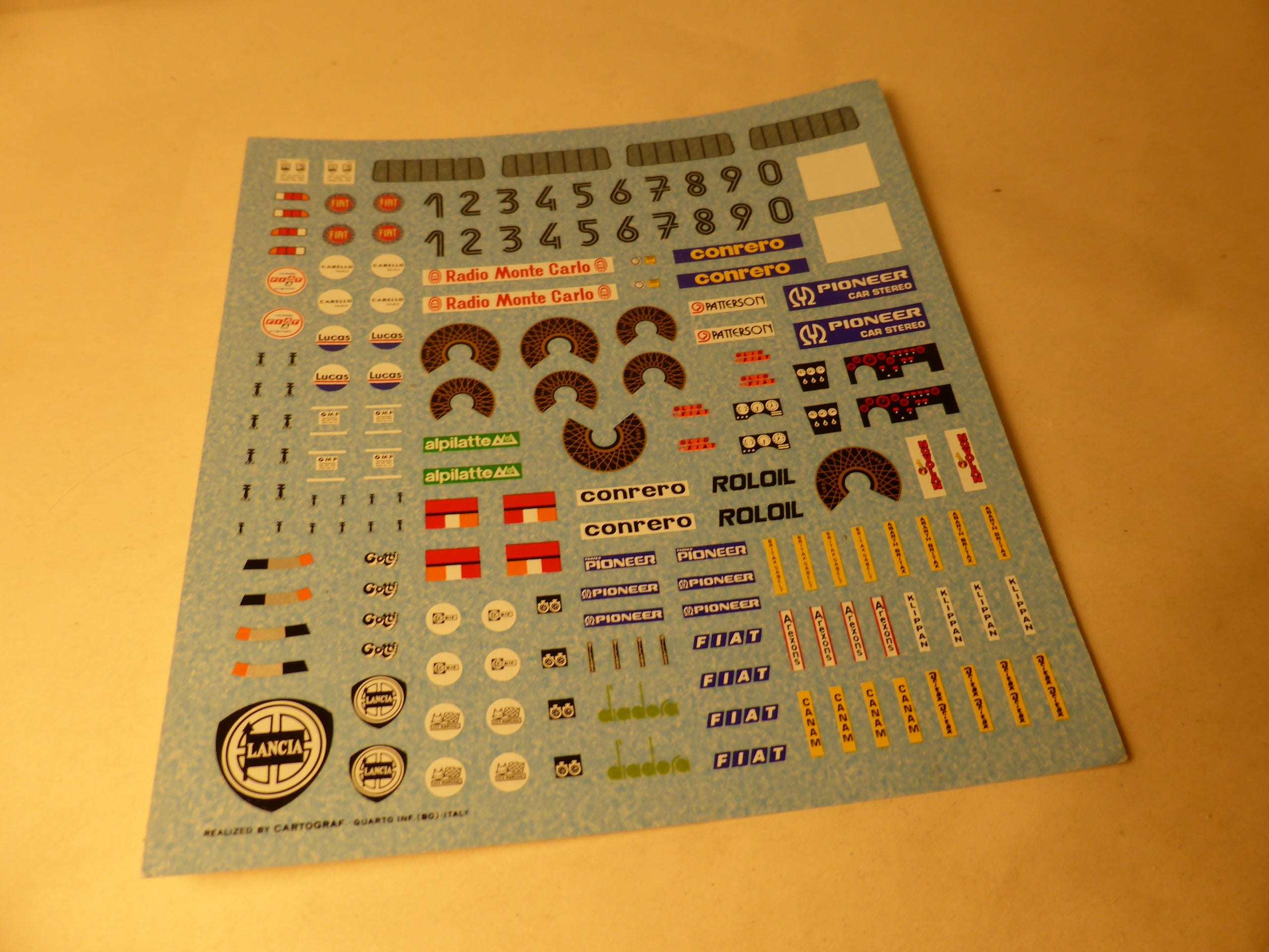 high quality 1:43 decals for rally cars of the 70/80s Conrero, Roloil ...