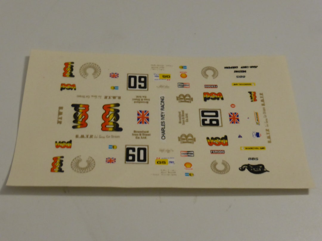 1:43 Decals for Porsche 935 K3 Gr5 Charles Ivey Racing VSD Le Mans 1982 ...