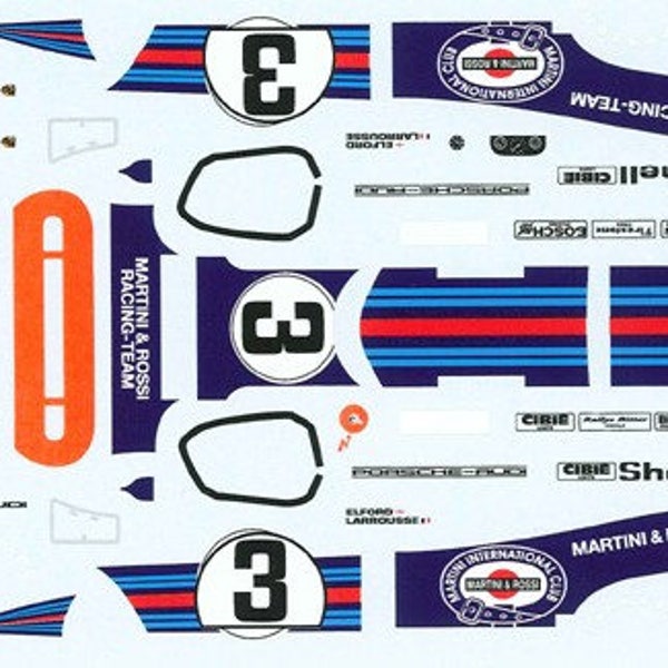 Porsche Martini Racing Decals - Etsy