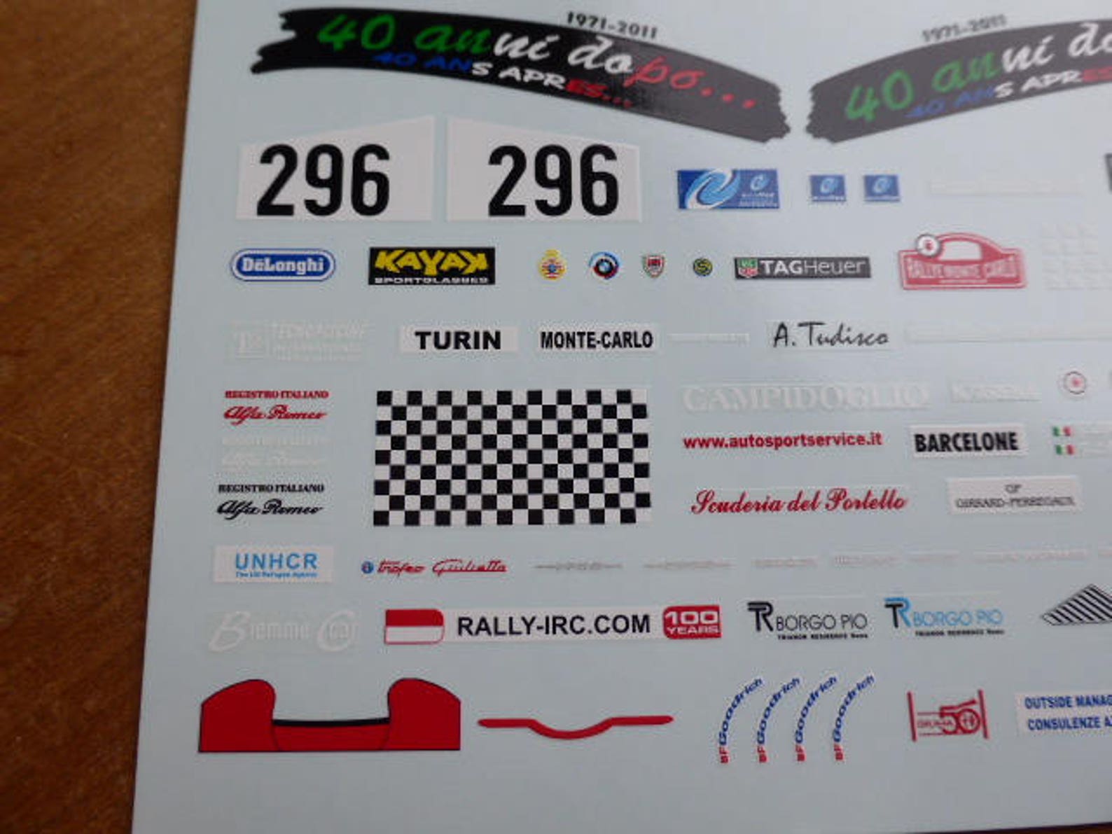 High Quality 1:43 Decals Different Logos Rally Montecarlo | Etsy