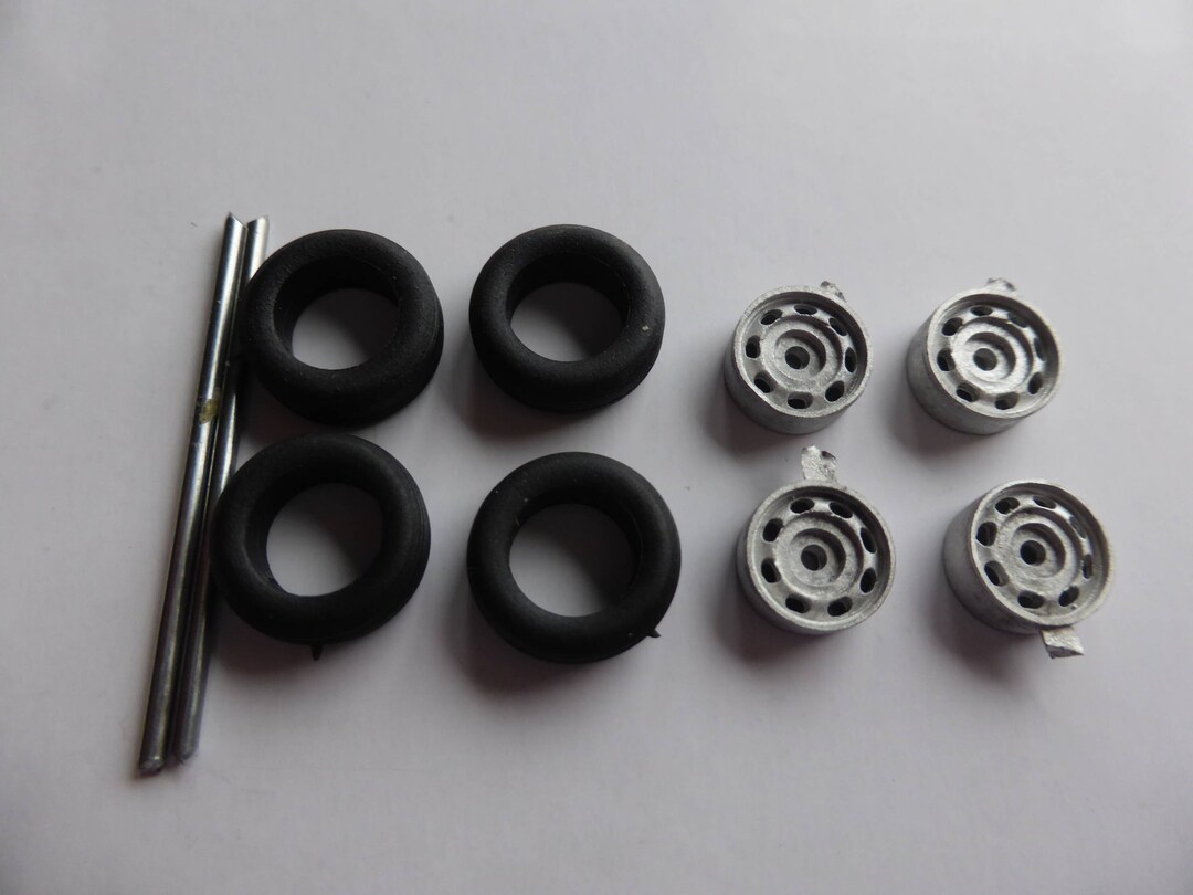 White Metal Fergat Wheels Set for Fiat, Lancia and Other Road Cars of ...