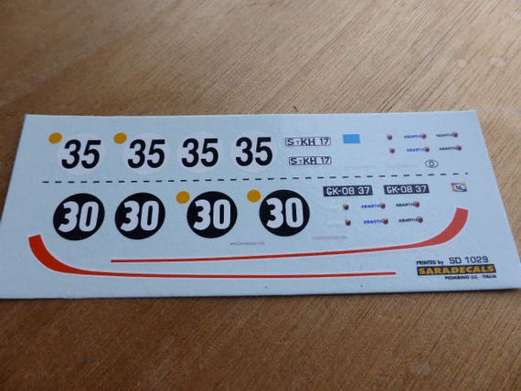 High quality 1:43 decals Porsche 356 Abarth Le Mans 1960 35 | Etsy