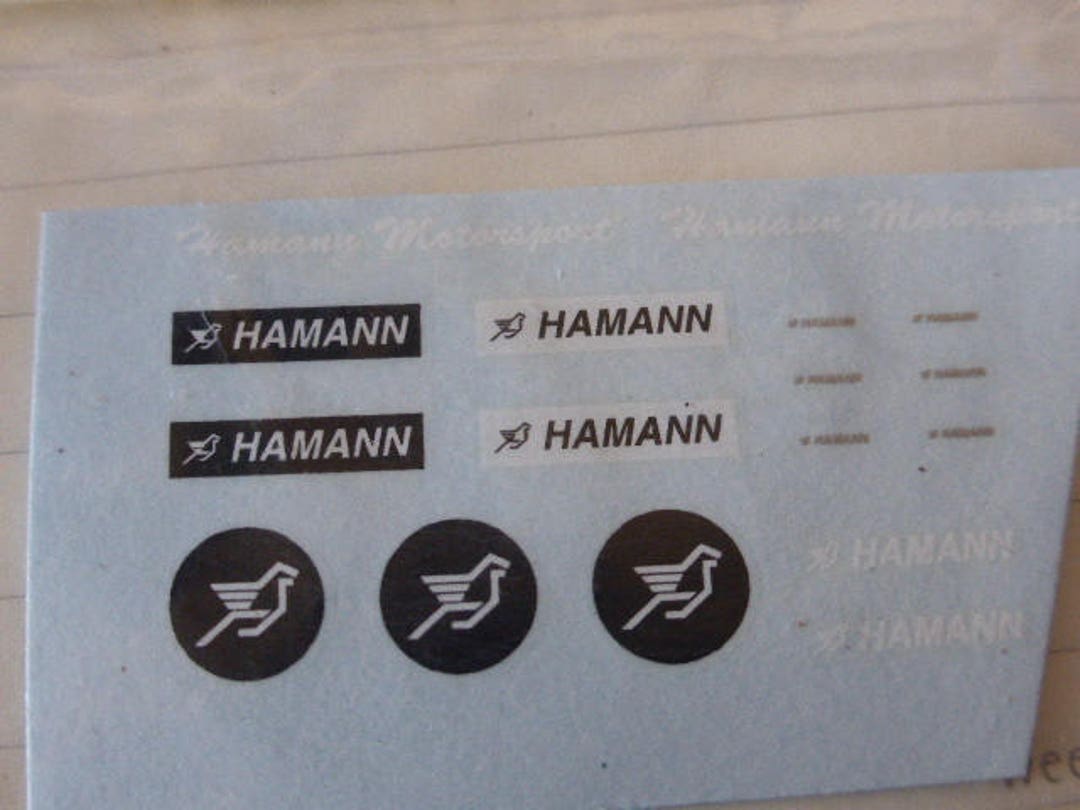 High Quality Decals Sheet for Hamann Ferrari 1:43 Scale Models Logos ...
