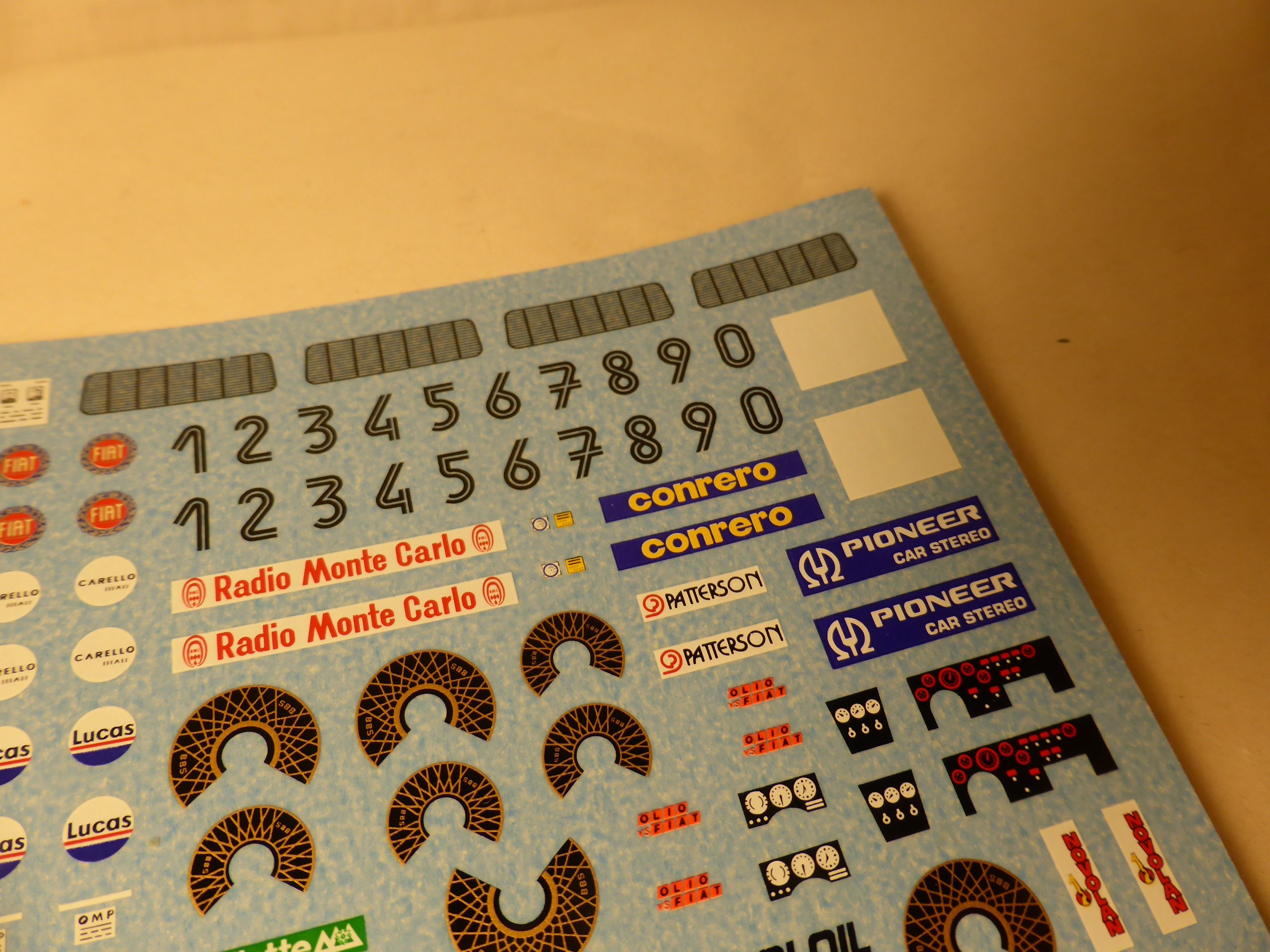 high quality 1:43 decals for rally cars of the 70/80s Conrero, Roloil ...