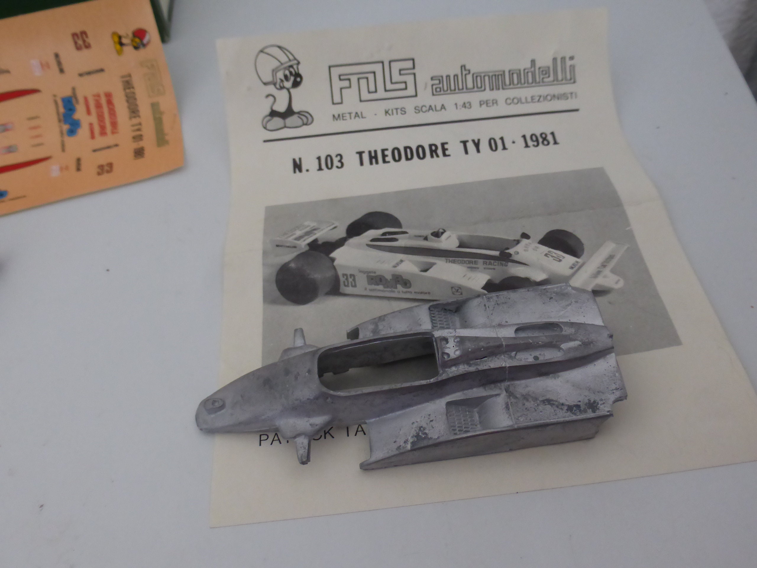 Theodore - Ford Cosworth TY01 F.1 1981 Patrick Tambay FDS kit #103