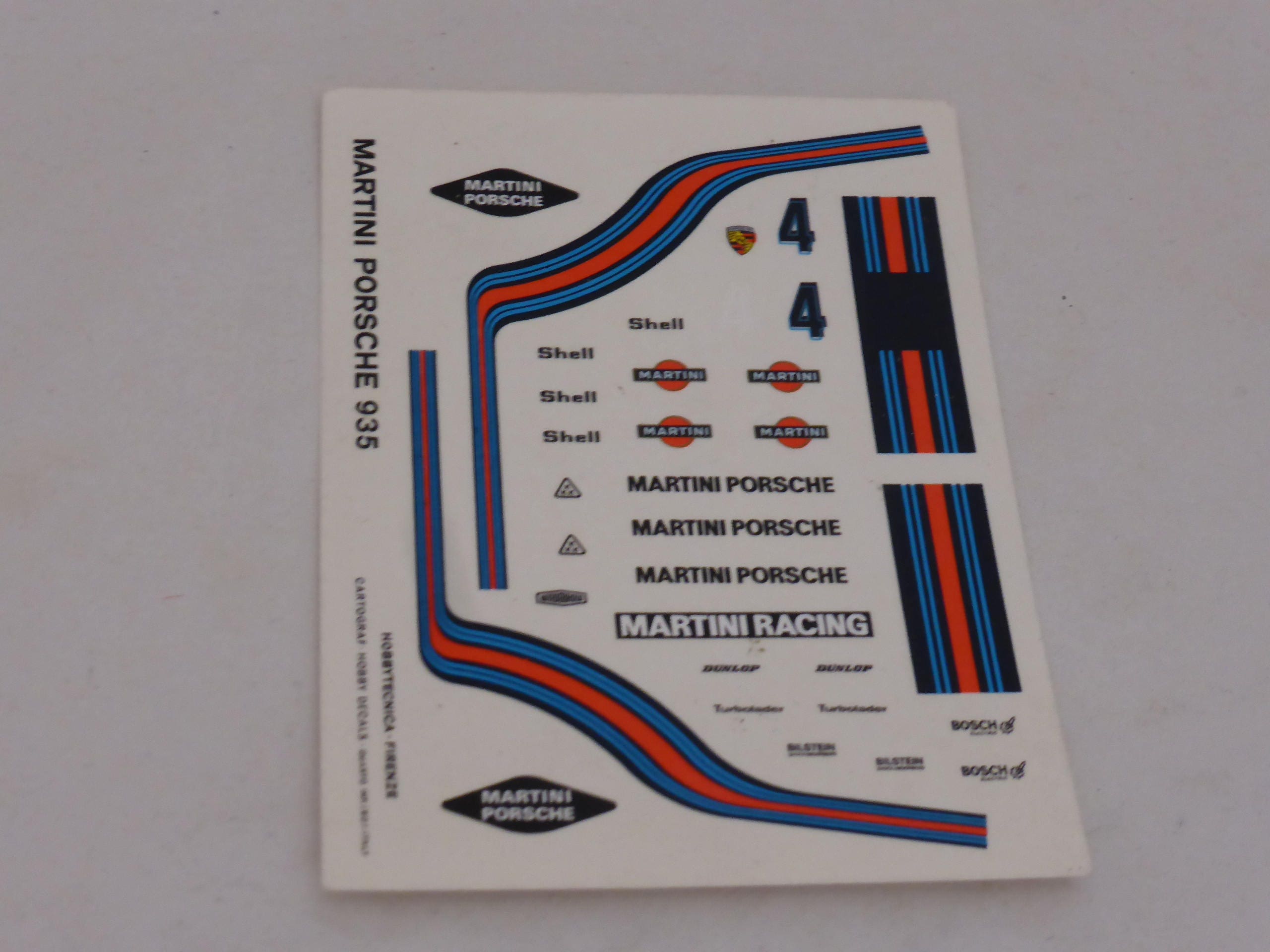 high quality 1:43 decals Porsche 935 Group 5 Martini Racing Mugello ...