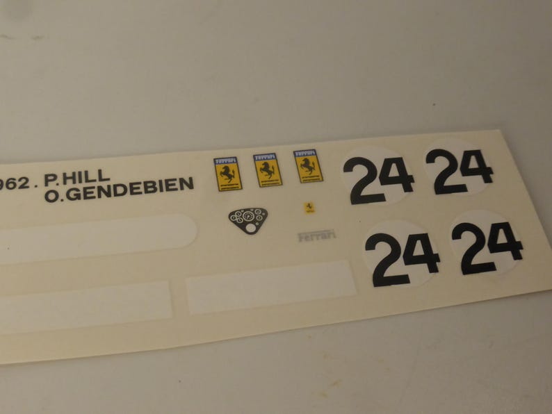 1:43 Decals for Ferrari 250 GTO NART 12h Sebring 1962 Gendebien/hill ...