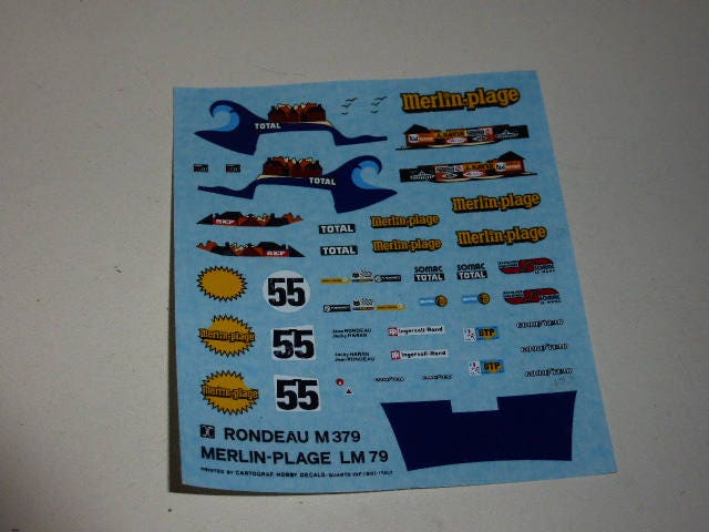 high quality 1:43 decals Rondeau Ford M379 Le Mans 1979 #55 AMR ...