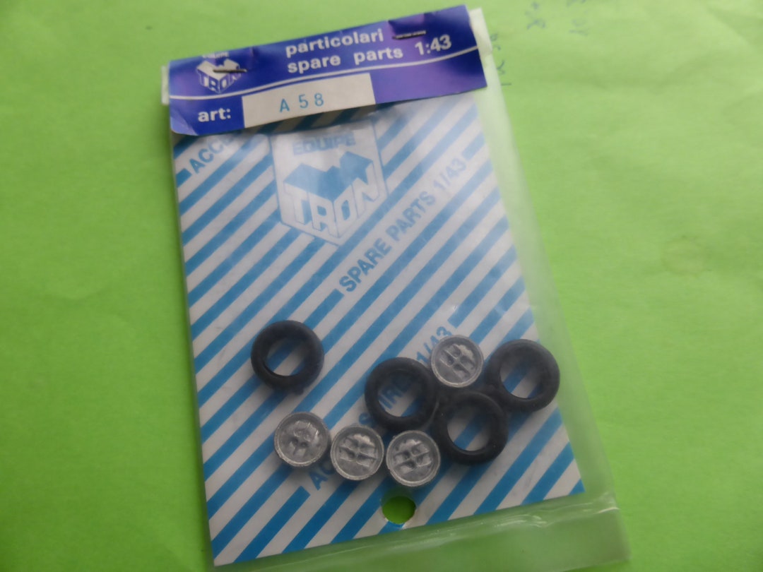 White Metal Wheels and Treaded Tires for Fiat Ritmo 1978 Tron Models ...