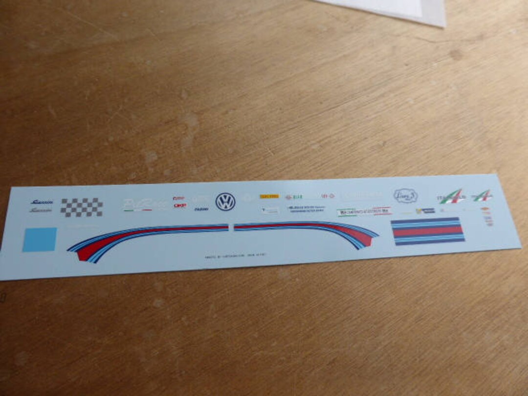 High Quality 1:43 Decals Different Logos Tiny Cars, Martini Stripes ...