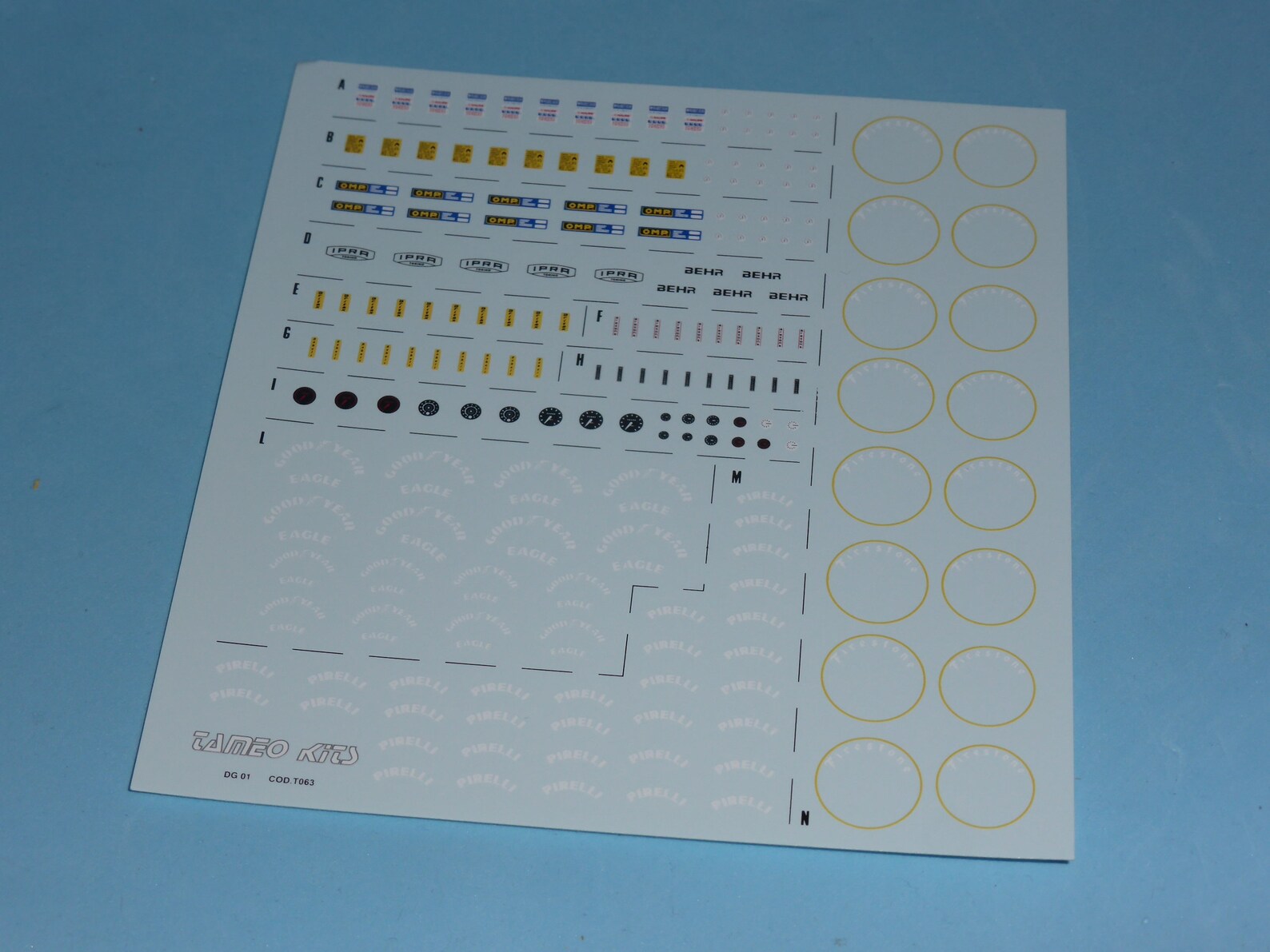 Generic decal sheet with tire markings seatbelts producers | Etsy
