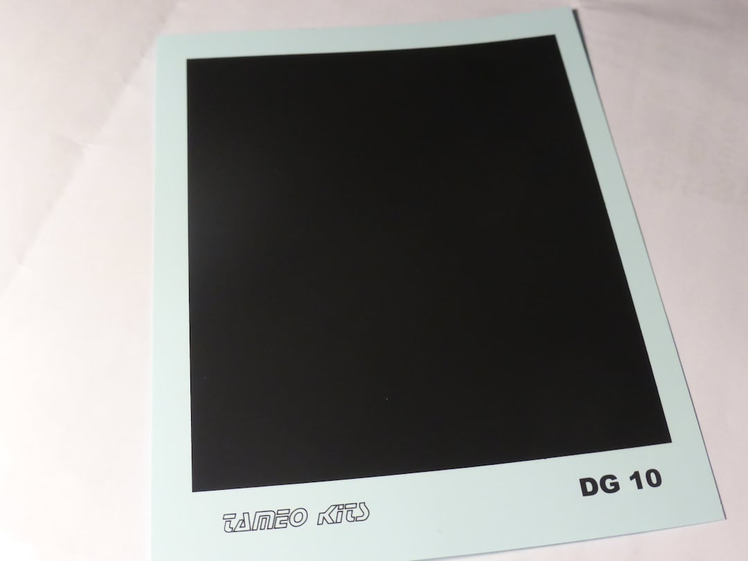 Matt Black Decal Sheet Mm 103×87 Tameo DG10 - Etsy