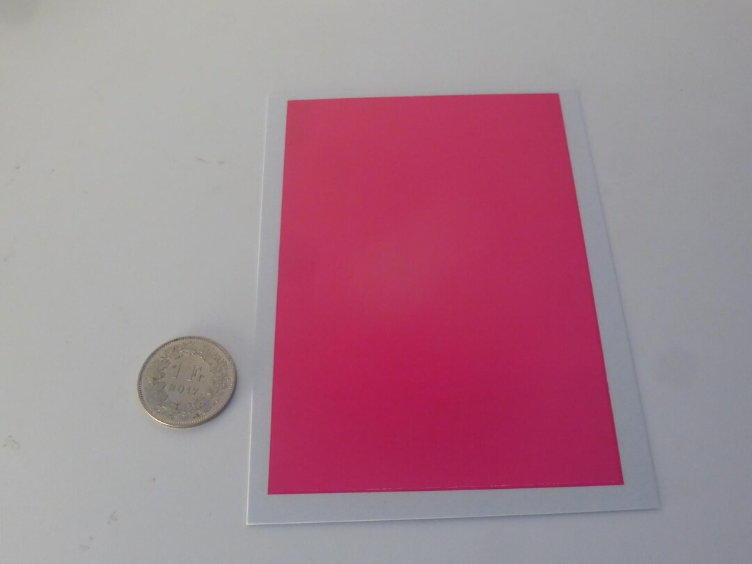Waterslide Decals Sheet GLOSS DAYGLO PINK Colour (cm 11.25x7.65 ...