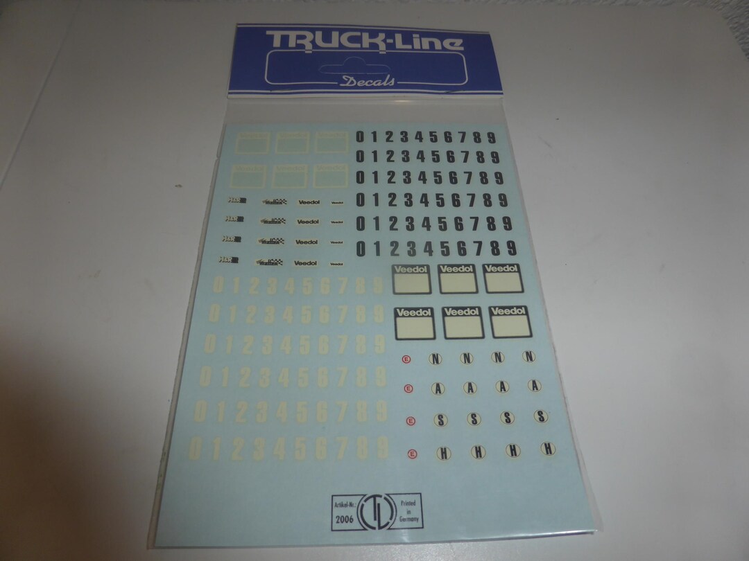 1:43 Decals Sheet for VLN Nurburgring Langstreckenpokal With Number ...