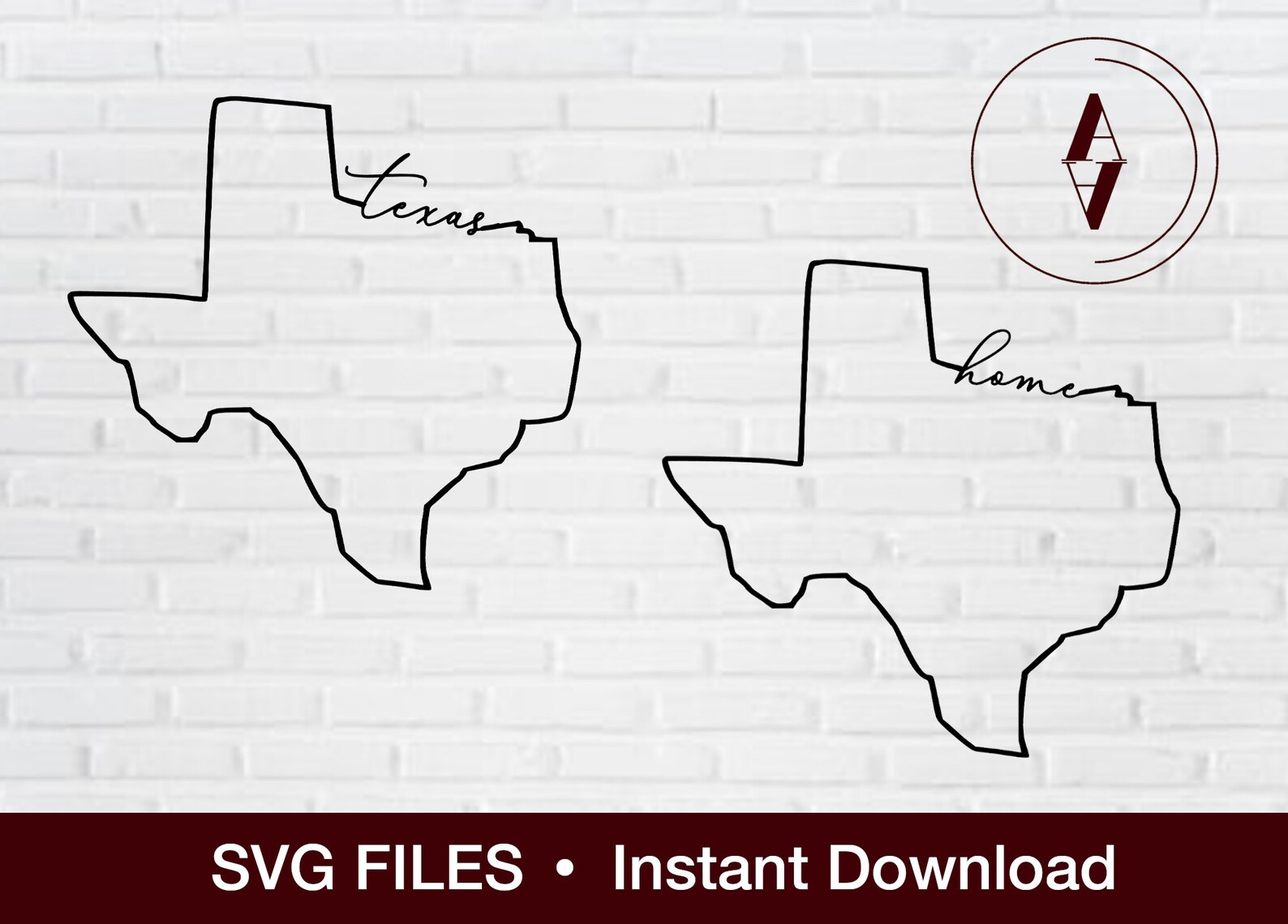 Texas Outline SVG Files Texas Home Cut Files - Etsy