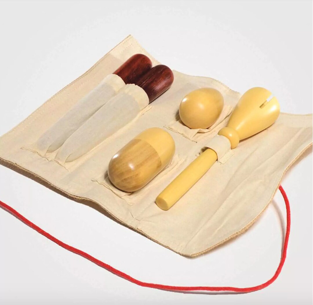 Forest Wooden Shaker and Clave Set With Bag - Etsy