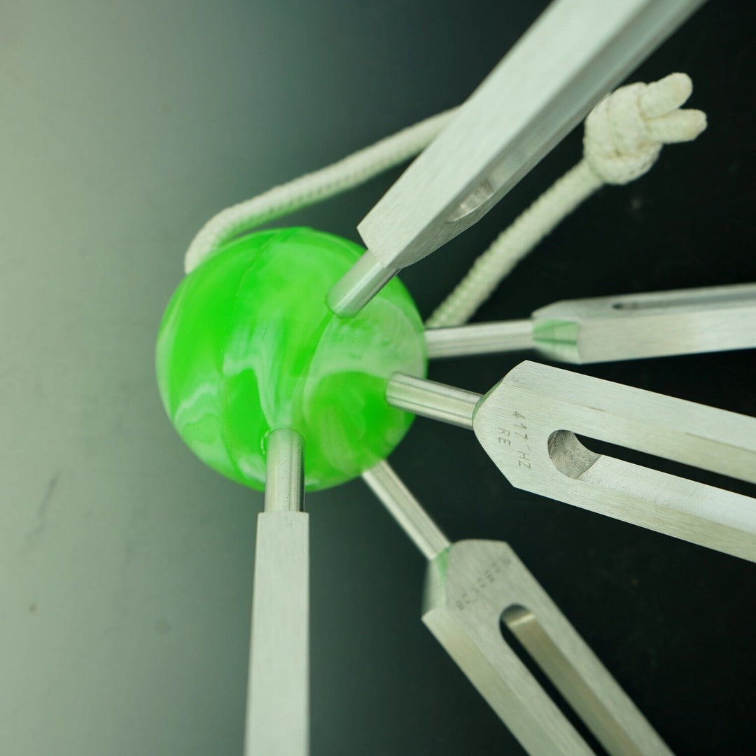 Tuning Fork Rubber Ball Holder and Striker Reiki Infused - Etsy
