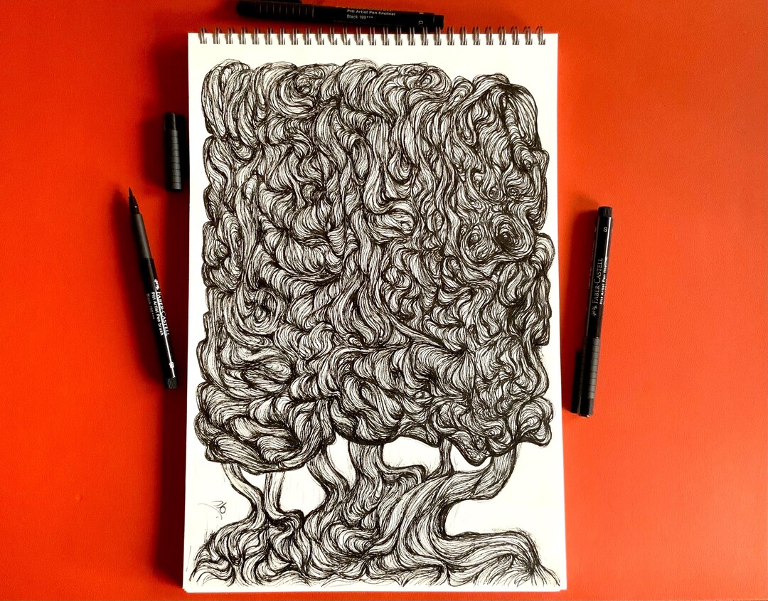Massive Loneliness , ORIGINAL Drawing, Illustration - Etsy