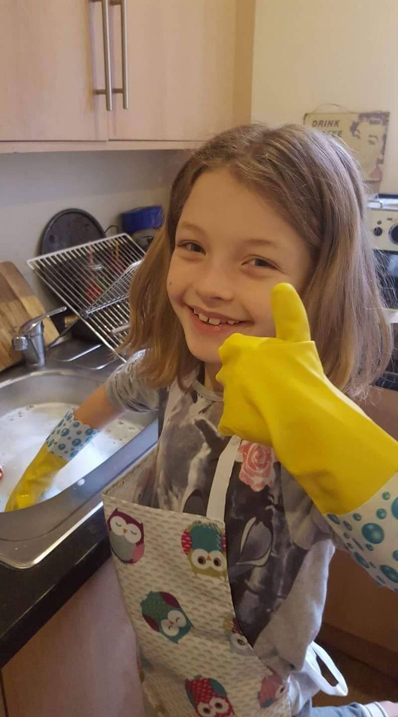 RUBBER GLOVES for KIDS | Etsy