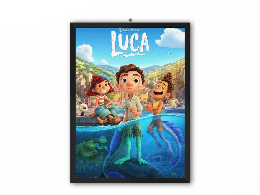 Luca Movie Poster Print Film Wall Art, Cinema A5 A4 A3 A2 A1 Maxi ...