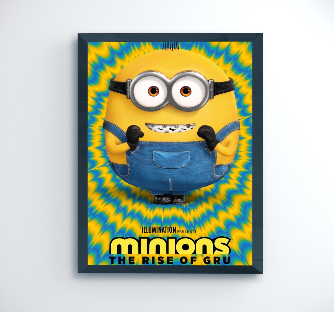Minions Rise of Gru Movie Poster Print Wall Art A5 A4 A3 A2 A1 Kids ...