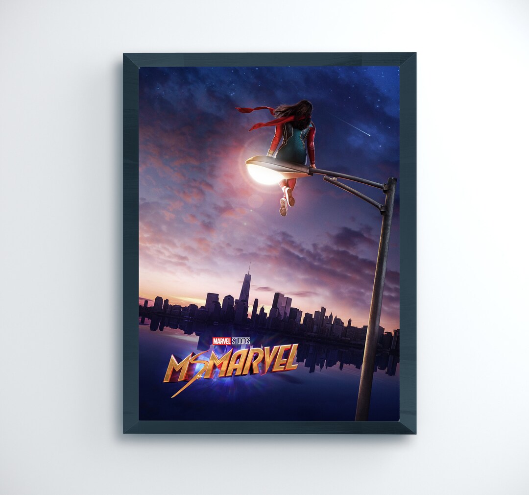 Ms. Marvel Poster Print Wall Art, Movie Films A5 A4 A3 A2 A1 Maxi ...