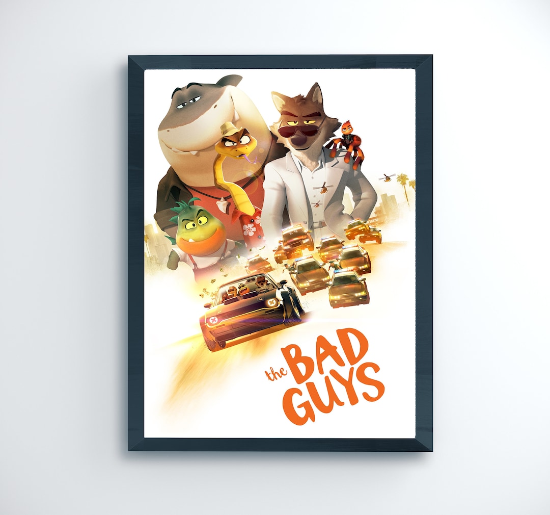 The Bad Guys Movie Poster Print Film Wall Art, Cinema A5 A4 A3 A2 A1 ...