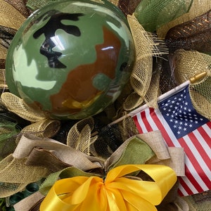 Military Wreath, Yellow Ribbon Deployment, Military Decor, Til They ...