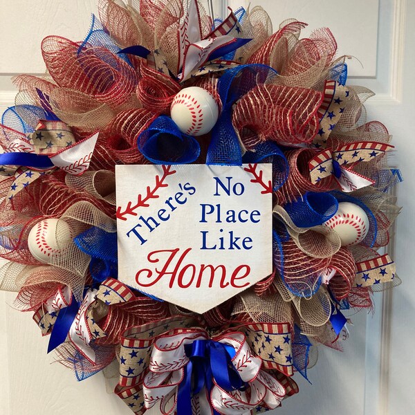Baseball Wreath - Etsy