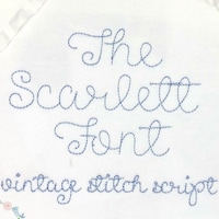 Scarlett Script Machine Embroidery Font Monogram Alphabet - 3 Sizes ...