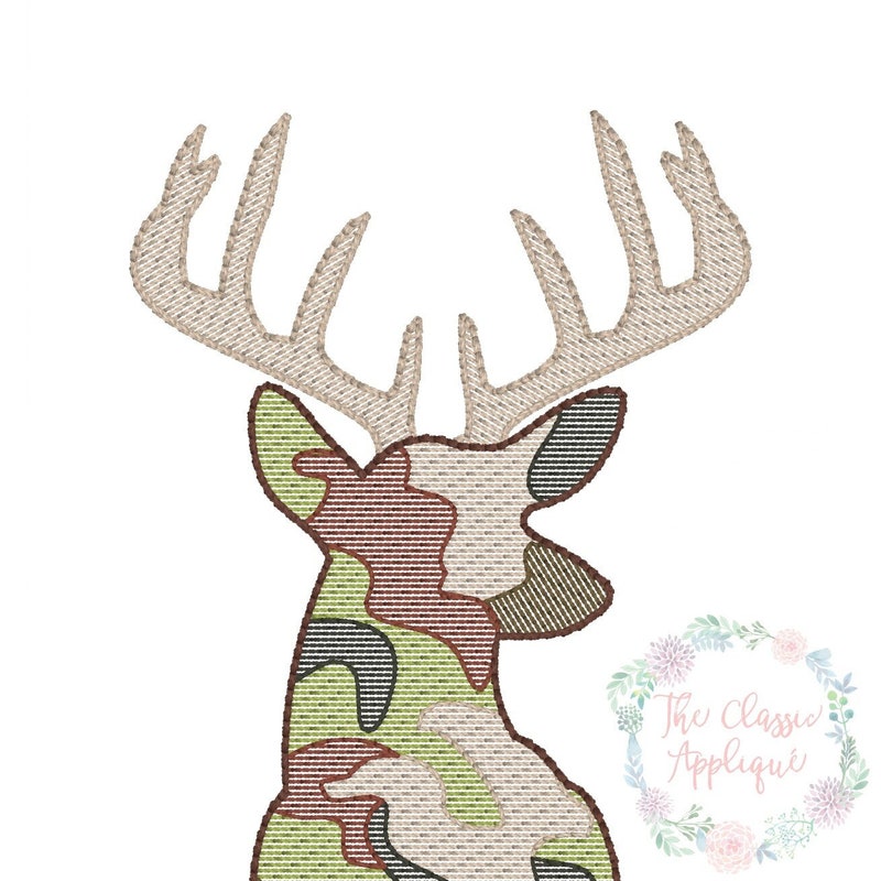 Deer Embroidery - Etsy