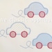 Car Transportation Applique Trio Design File for Embroidery | Etsy