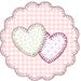 Scallop Patch With Hearts Blanket Stitch Applique Embroidery Design ...