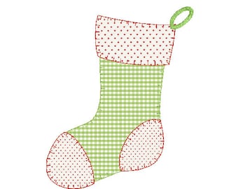 Christmas Stocking Applique | Etsy