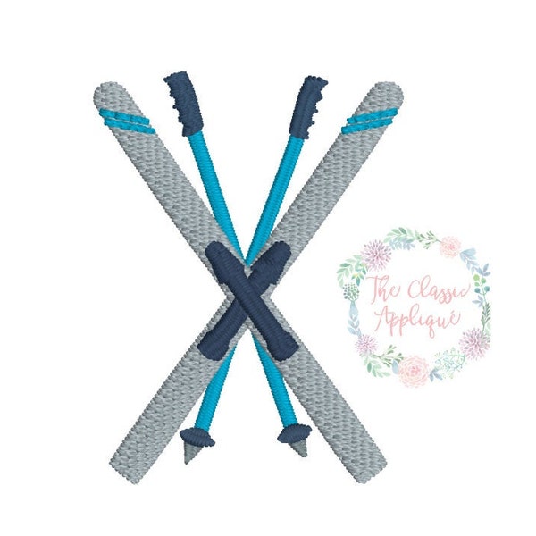 Ski Embroidery - Etsy