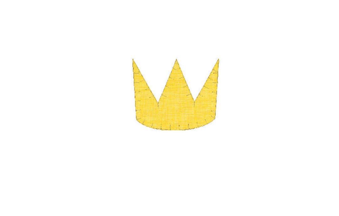 Mini Prince Crown Add on Blanket Stitch Applique Embroidery Design in 1 ...