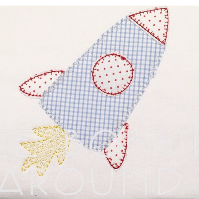 Rocket Applique - Etsy