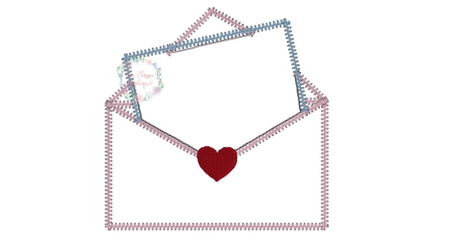 Valentine's Day Envelope With Heart Seal and Letter for - Etsy
