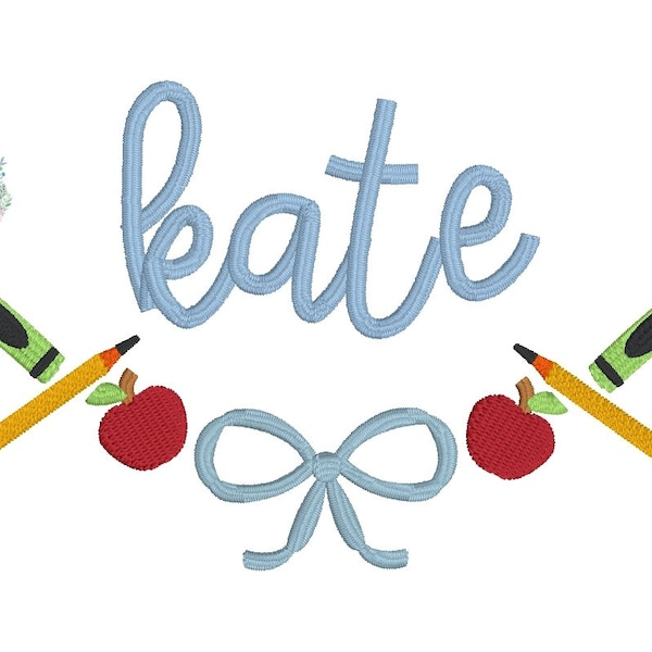 School Monogram - Etsy