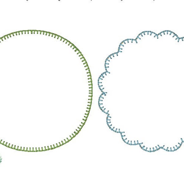 Scallop Circle Frame - Etsy