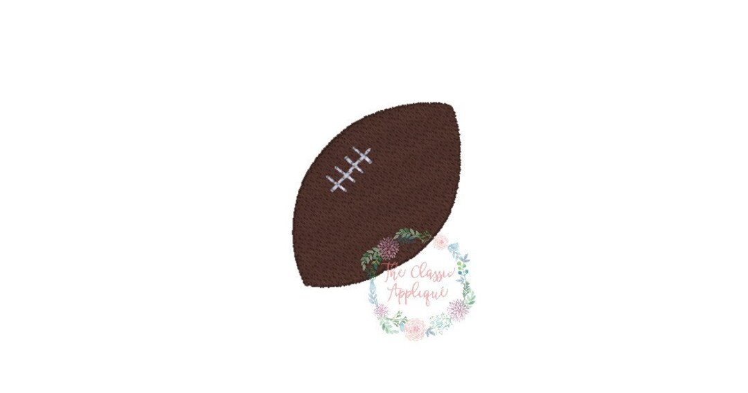 Football Mini Fill Stitch Machine Embroidery Design in Four Different ...