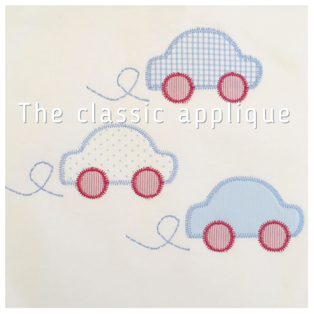 Car Transportation Applique Trio Design File for Embroidery - Etsy