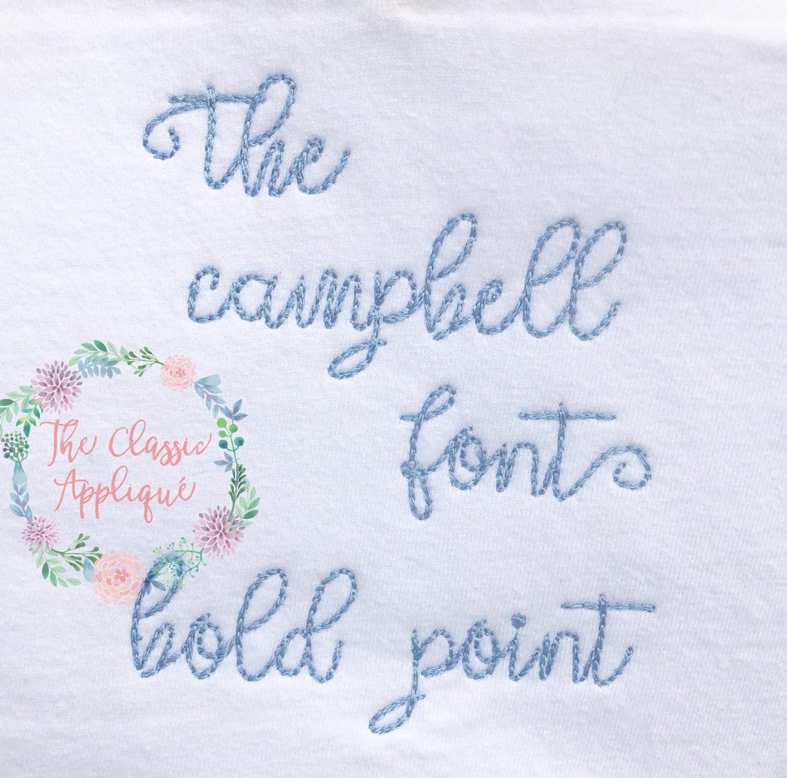 The Campbell Font in Bold Point Vintage Stitch, Quick Stitch ...