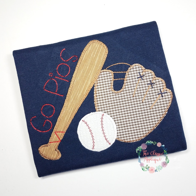 Baseball Applique Design - Etsy