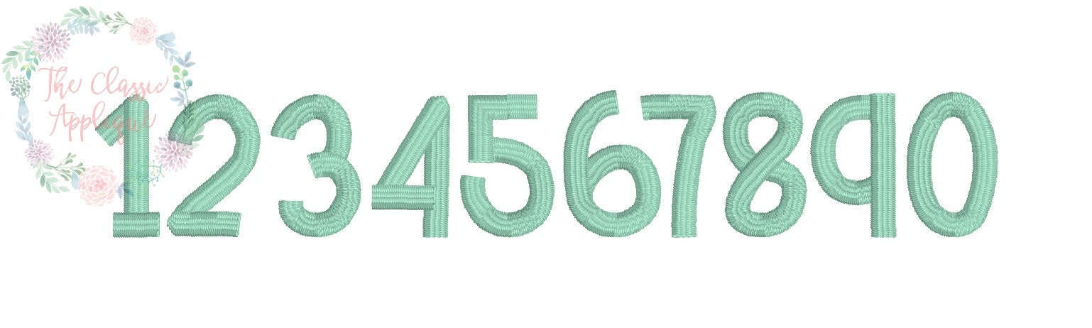 Piper Font Satin Stitch Monogram Font for Boy and Girl | Etsy